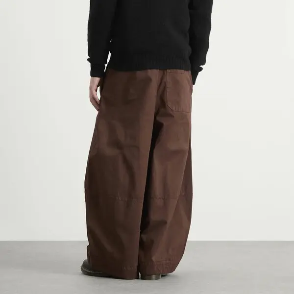 You Must Create Garment Dyed Modal Deadbeat Trouser - Brown