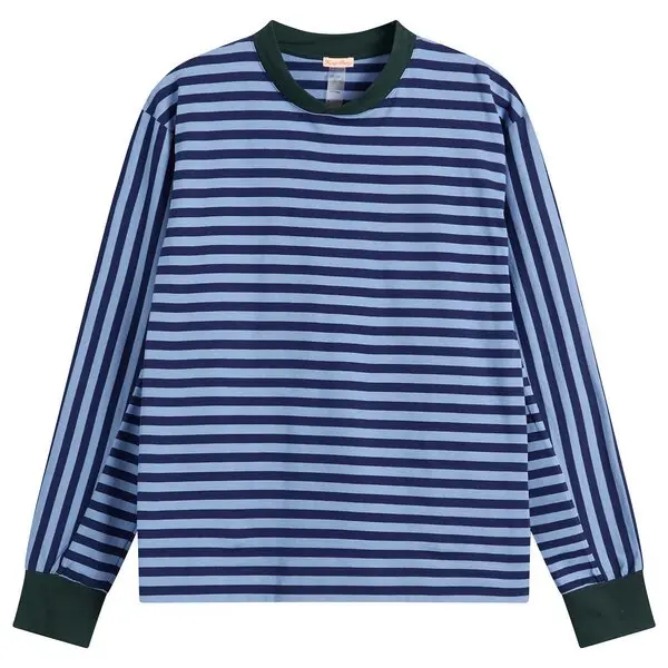 FRUITY BOOTY Stripe Long Sleeve Top - Blue