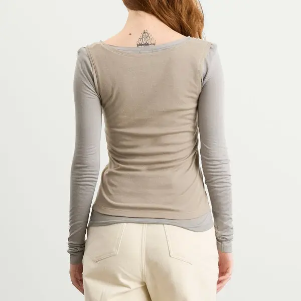 FRUITY BOOTY Double Layer Long Sleeve Top