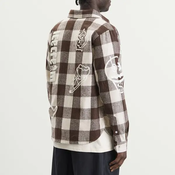 ICECREAM Multi Logo Check Ls Shirt