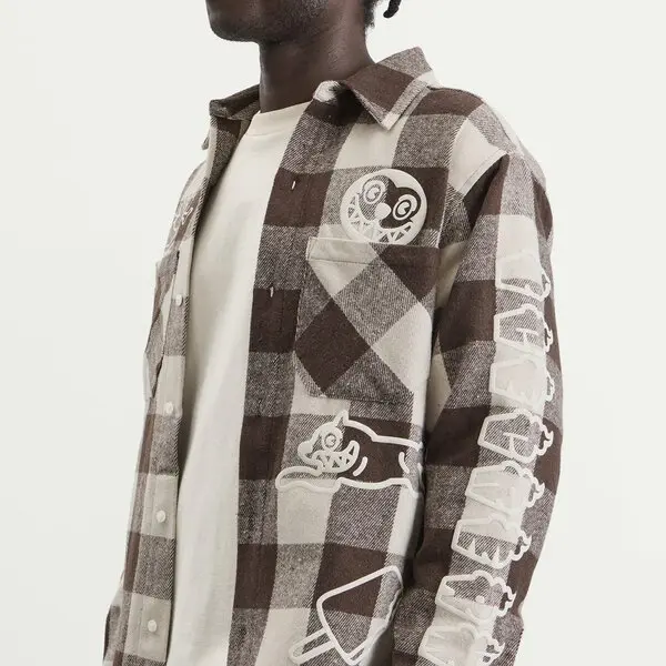 ICECREAM Multi Logo Check Ls Shirt