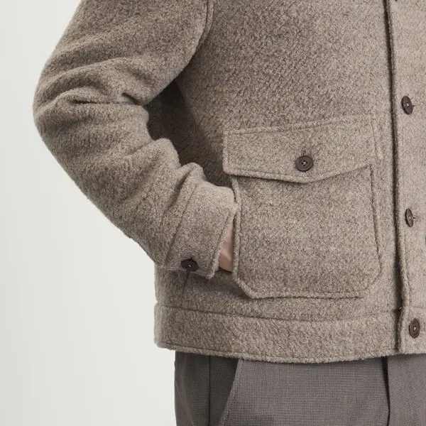 WAX LONDON Newgate Melange Wool Jacket