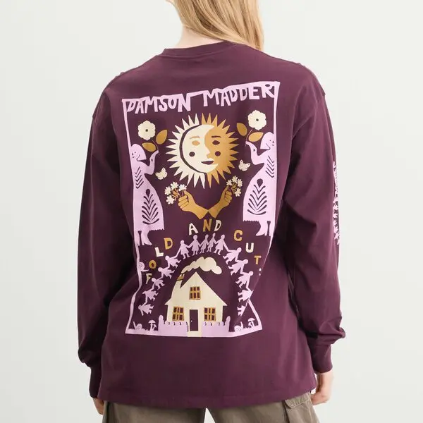 DAMSON MADDER Paper Cut Gals Long Sleeve T-shirt