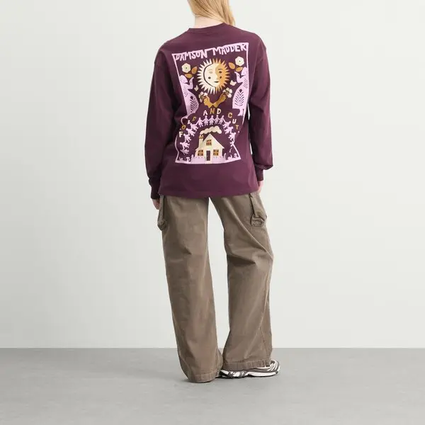 DAMSON MADDER Paper Cut Gals Long Sleeve T-shirt