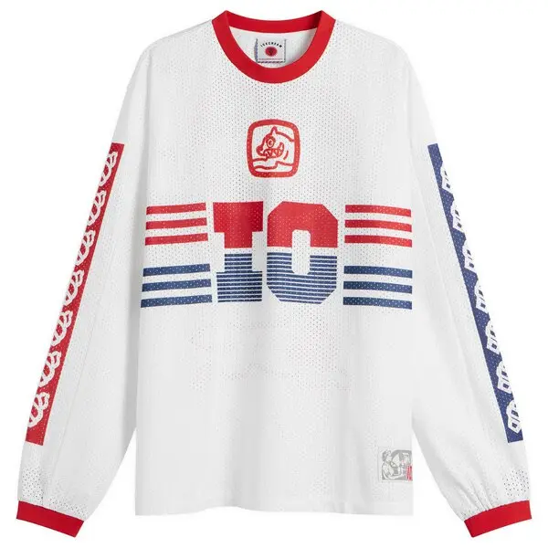 ICECREAM Moto Ls Mesh Shirt - White