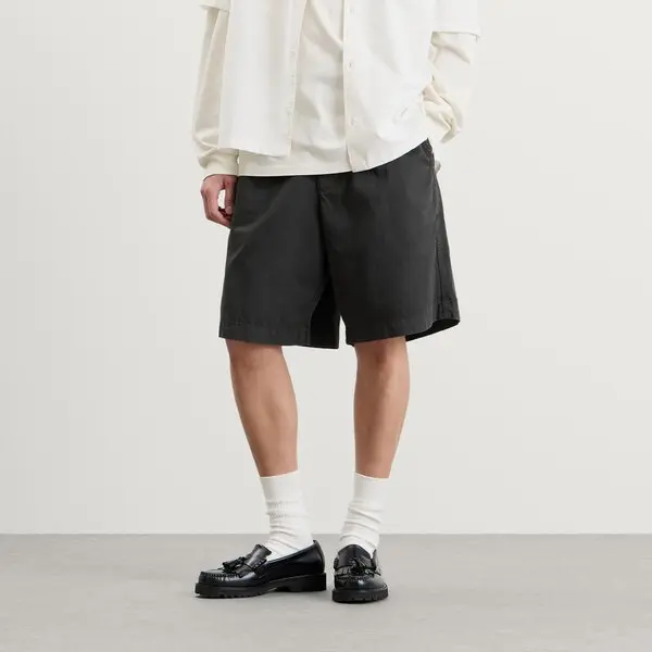 END. Resort Chino Shorts - Washed Black