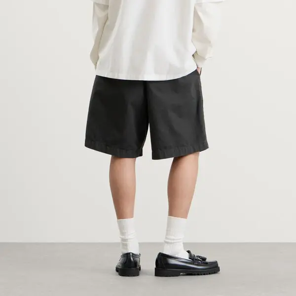 END. Resort Chino Shorts - Washed Black