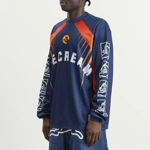 ICECREAM Moto Racer Long Sleeve Mesh Shirt