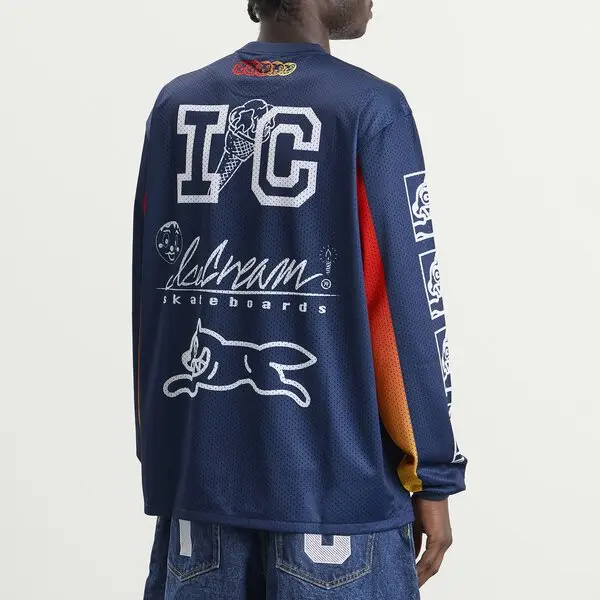 ICECREAM Moto Racer Long Sleeve Mesh Shirt
