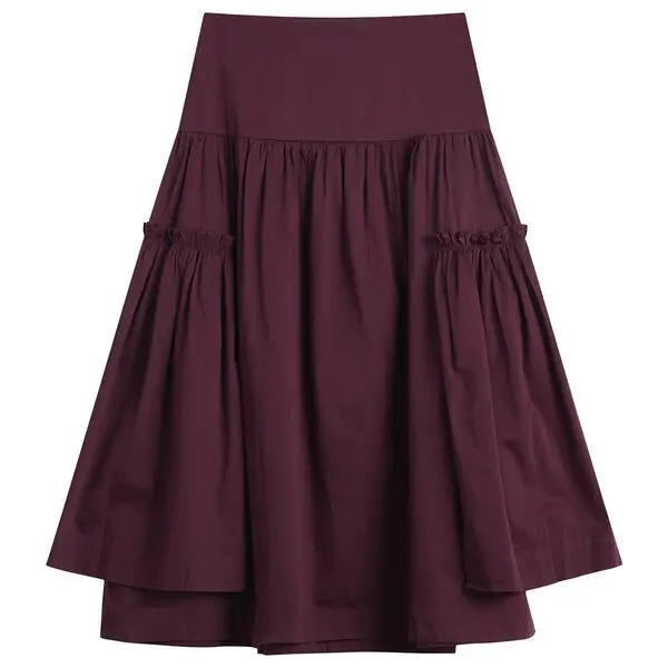 DAMSON MADDER Berta Midi Skirt - Fig