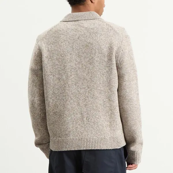 WAX LONDON Alpha Plain Stitch Zip Polo