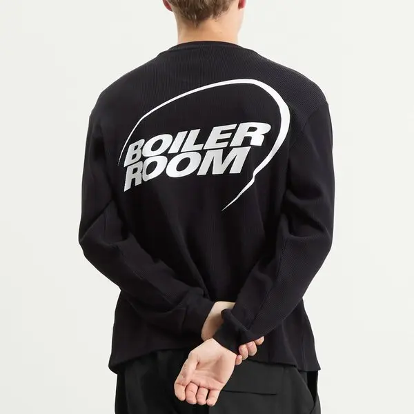 BOILER ROOM Waffle Long Sleeve T-shirt
