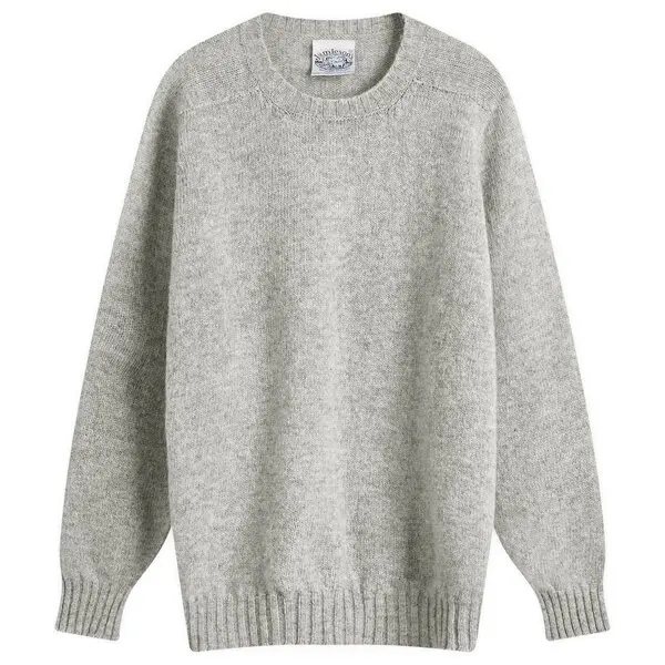 JAMIESON'S OF SHETLAND Crew Knit - Granite