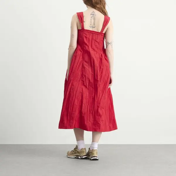 DAMSON MADDER Elina Midi Dress - Red