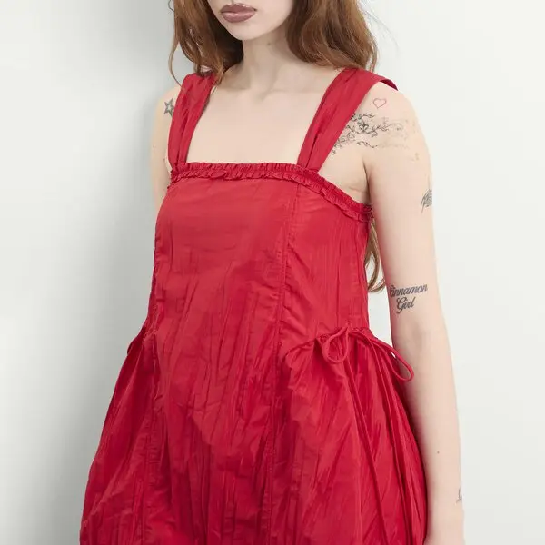 DAMSON MADDER Elina Midi Dress - Red