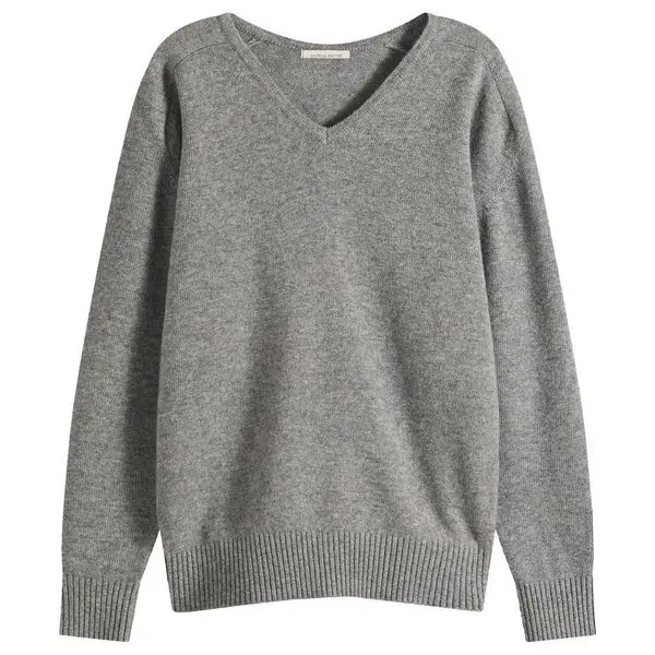 NOTHING WRITTEN Carna V-neck Pullover - Gray