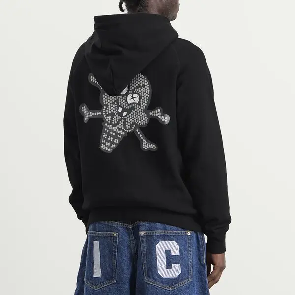 ICECREAM Glitter Running Dog Zip Through Hood