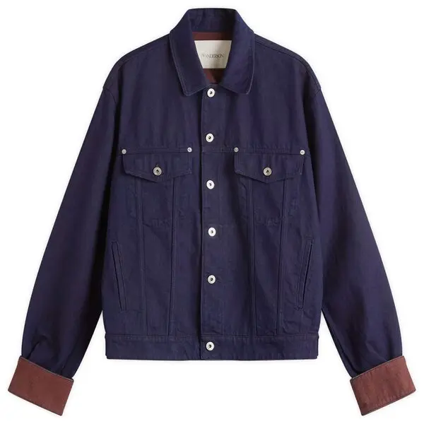 JW Anderson Turn Up Cuff Jacket - Blue/red
