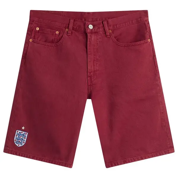 LEVI'S England 478 Baggy Shorts - Red