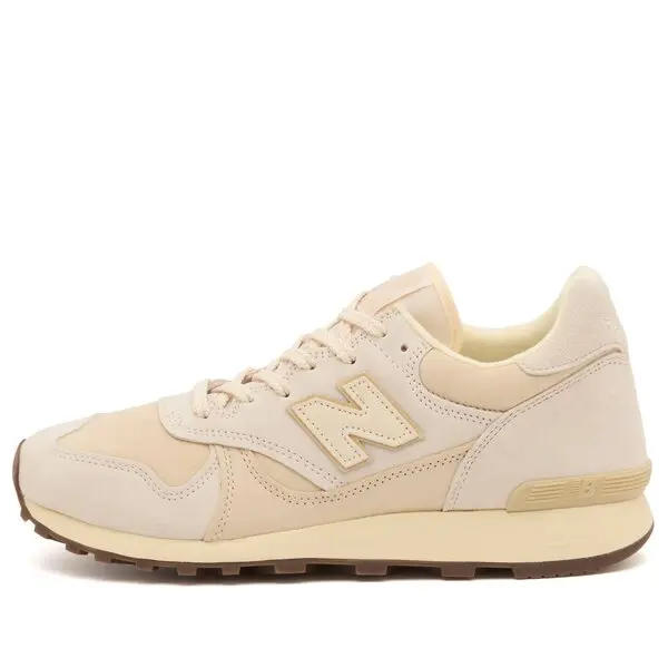 NEW BALANCE 475 Suede And Mesh Low Top Sneakers - Bisque
