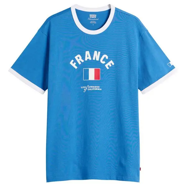 LEVI'S France Retro Ringer T-shirt - Blue