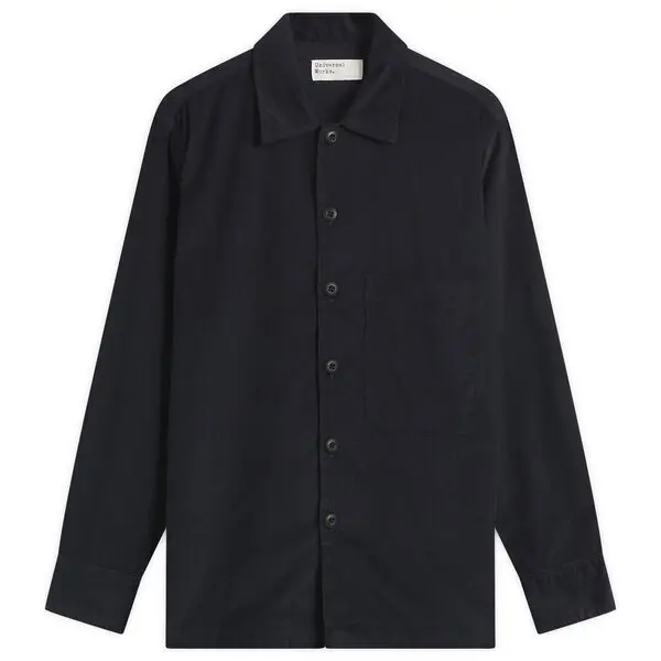 Universal Works Fine Cord Fatigue Overshirt - Black