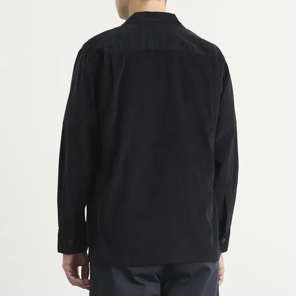 Universal Works Fine Cord Fatigue Overshirt - Black