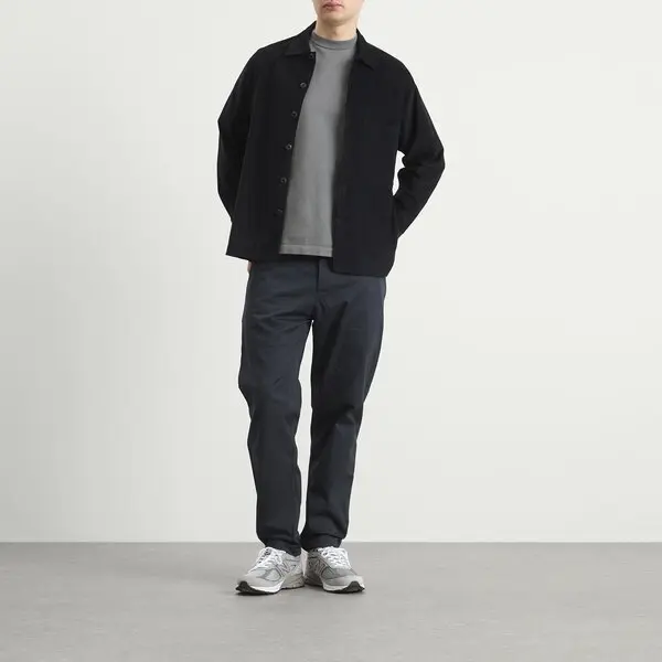 Universal Works Fine Cord Fatigue Overshirt - Black