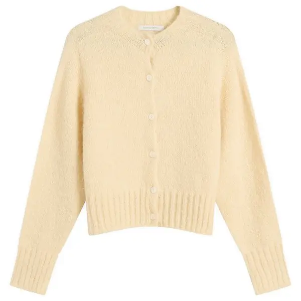 NOTHING WRITTEN Alpaca Knit Cardigan - Egg