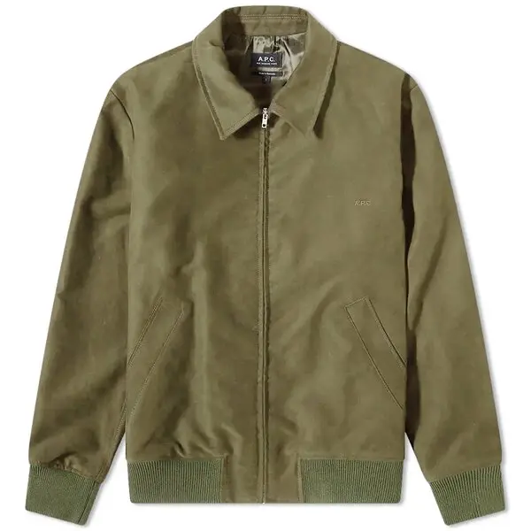 A.p.c. Gilles Moleskin Jacket - Khaki