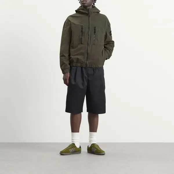 Stone Island Organic Cotton Ripstop Hooded Jacket