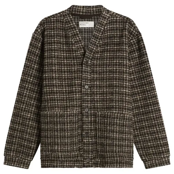 Universal Works Jacquard Knit Advance Cardigan - Brown