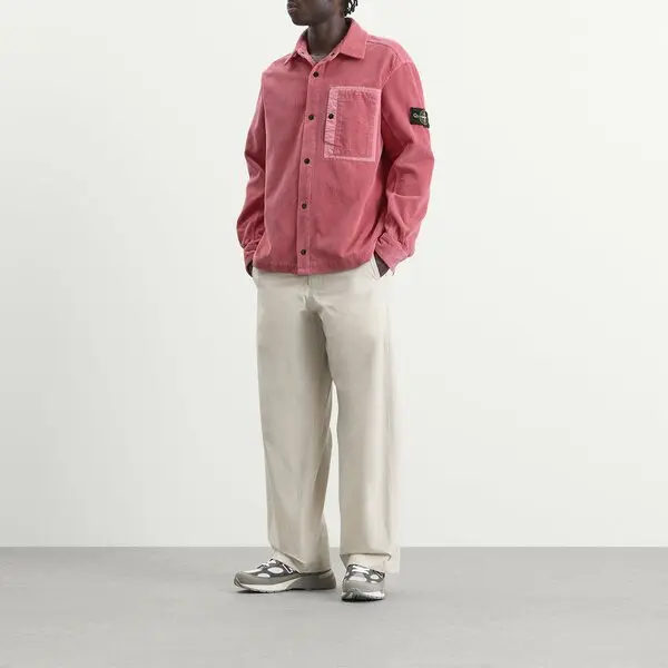 Stone Island Organic Cotton Corduroy Overshirt