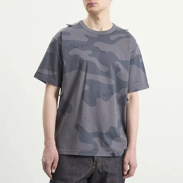 Stone Island Camouflage T-shirt - Blue Grey