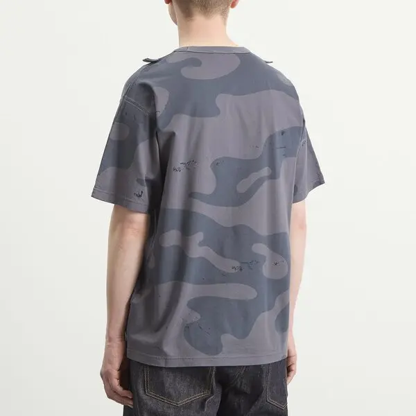 Stone Island Camouflage T-shirt - Blue Grey