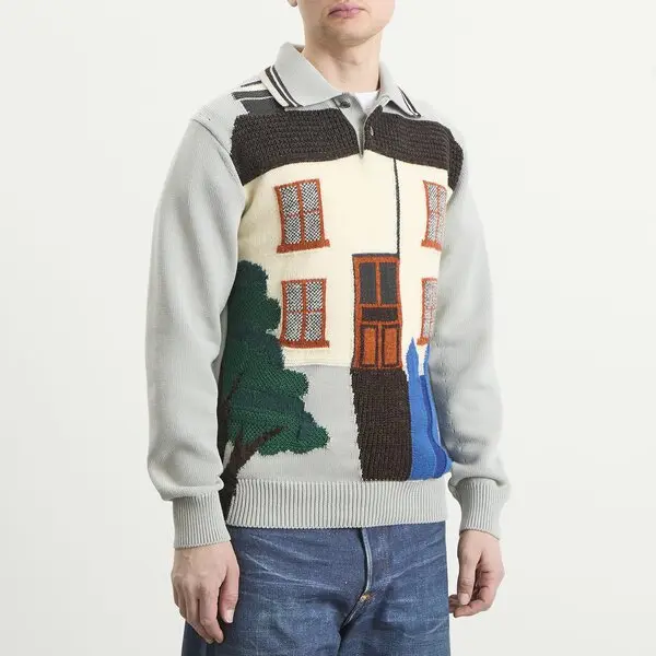 Junya Watanabe Intarsia Jacquard Jumper