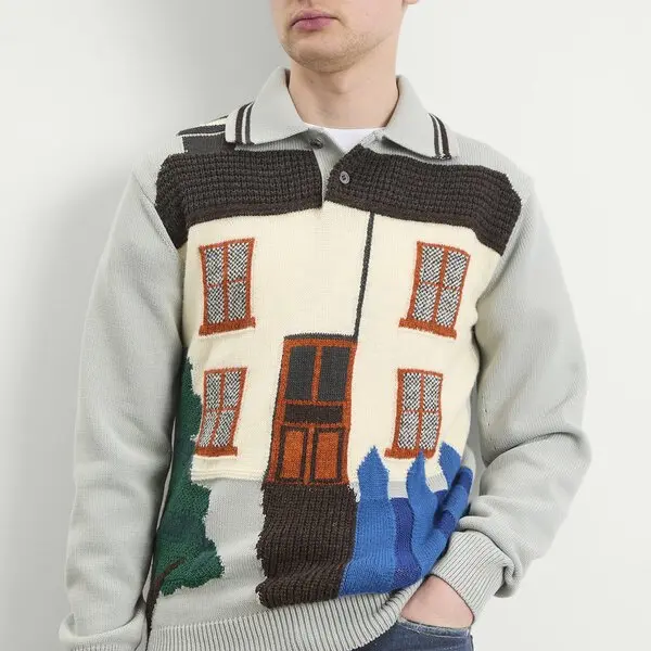 Junya Watanabe Intarsia Jacquard Jumper