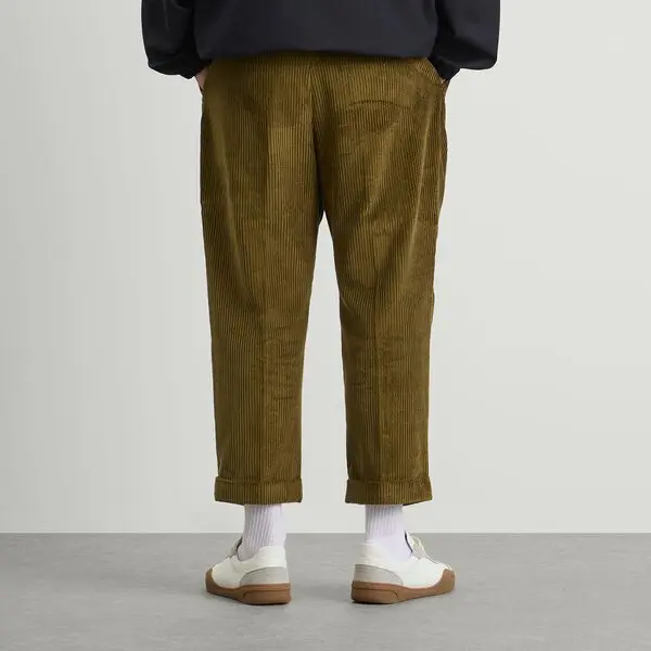 AMI Paris Corduroy Velvet Carrot Trousers