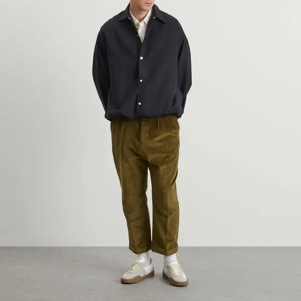 AMI Paris Corduroy Velvet Carrot Trousers