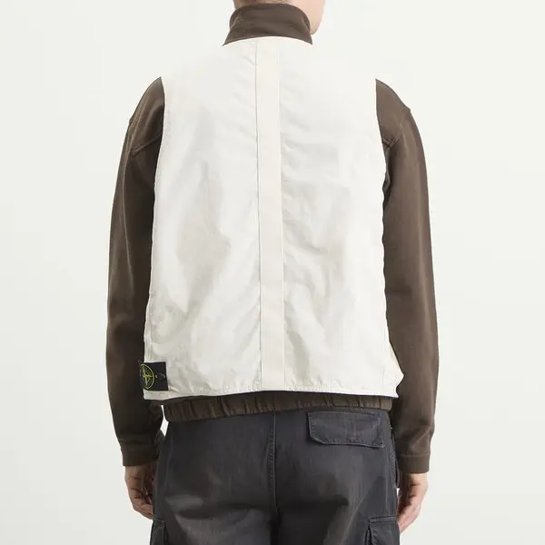 Stone Island Cotton Nylon Micro Ripstop Utility Vest