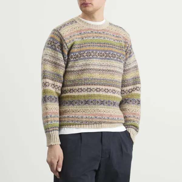 JAMIESON'S OF SHETLAND Fair Isle Crew Knit