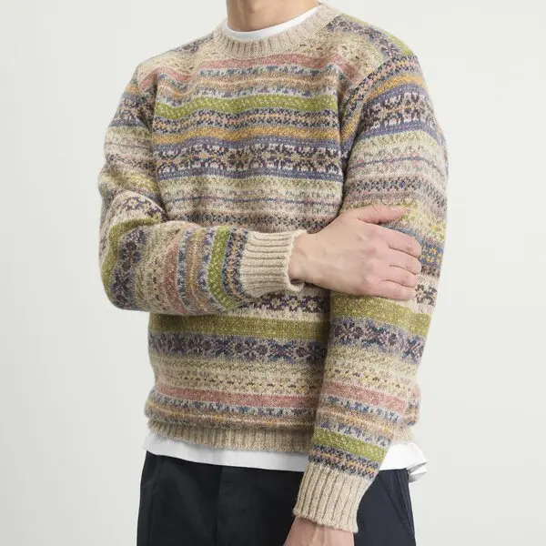 JAMIESON'S OF SHETLAND Fair Isle Crew Knit