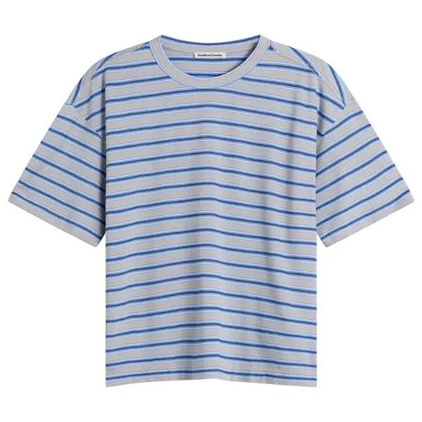 You Must Create Triple Rapport Stripe T Shirt - Blue Multi