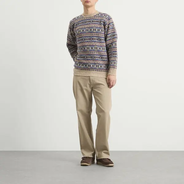 JAMIESON'S OF SHETLAND Fair Isle Crew Knit