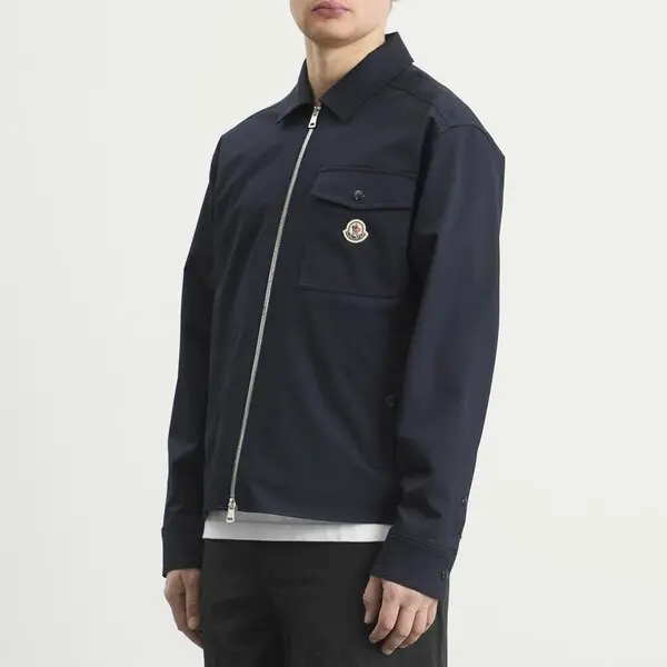 Moncler Gabardine Cotton Shirt Jacket