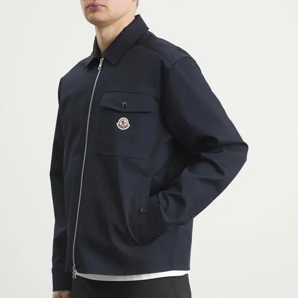 Moncler Gabardine Cotton Shirt Jacket