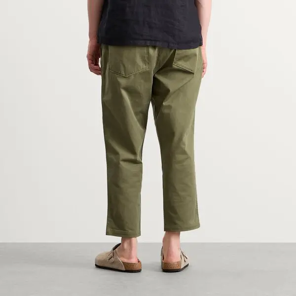 Universal Works Twill Hi Water Trouser - Light Olive