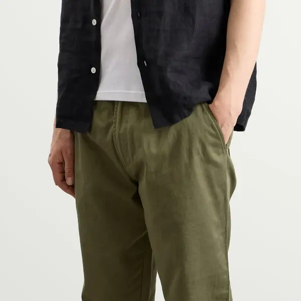 Universal Works Twill Hi Water Trouser - Light Olive