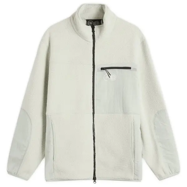 PURPLE MOUNTAIN OBSERVATORY Borg Sherpa Fleece Jacket - Light Grey