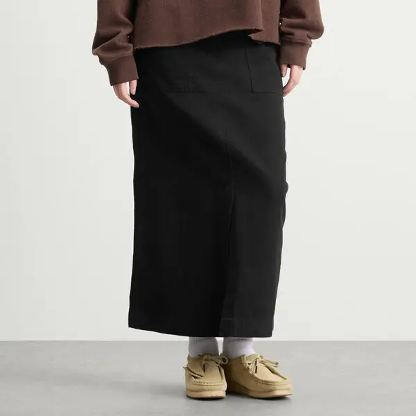 Gramicci Long Baker Midi Skirt - Black